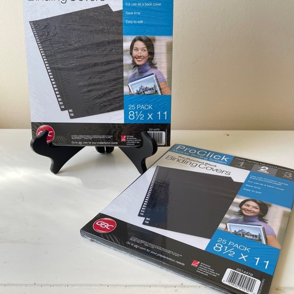 GBC Pro Click | Office | Gbc Pro Click Prepunched Black Binding Covers ...